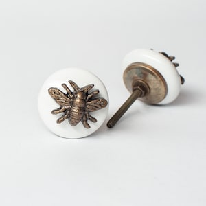 Vintage Bee Door Knob Antique Bee Cabinet Knob Insect Home Accessory Luxury Hardware - Etsy