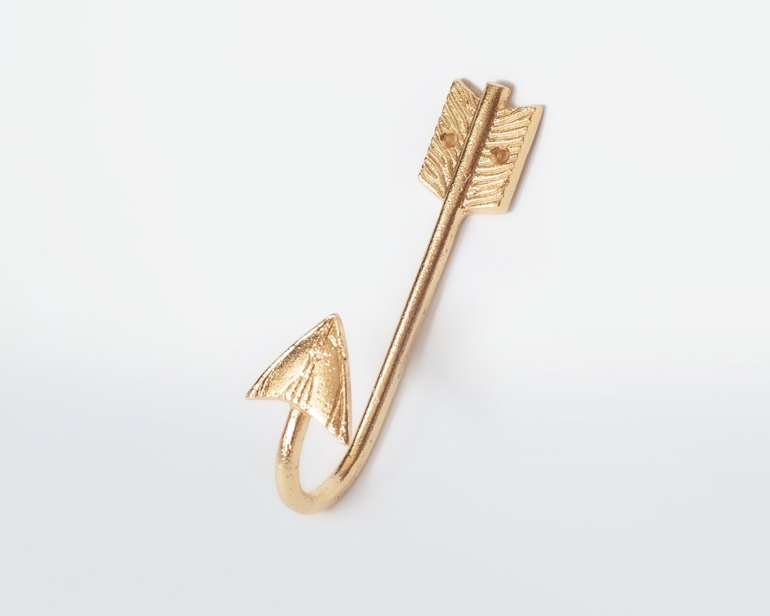 Golden Arrow Wall Hook Stylish and Functional Decor for Your - Etsy