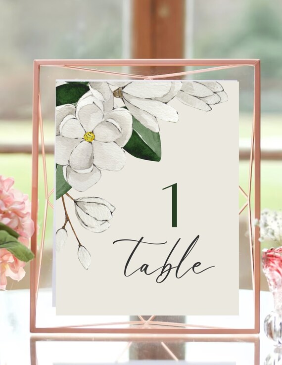 25 Ready-made Table Numbers Printable Wedding Table Numbers - Etsy
