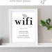 Wifi Sign Editable in Word, Airbnb Wifi Sign, Wifi Password Sign ...