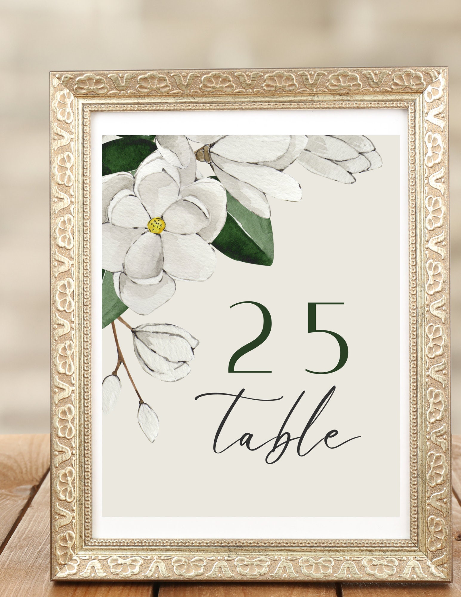 25 Ready-made Table Numbers, Printable Wedding Table Numbers Template ...