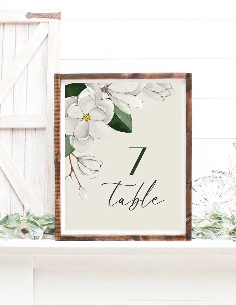 25 Ready-made Table Numbers Printable Wedding Table Numbers - Etsy