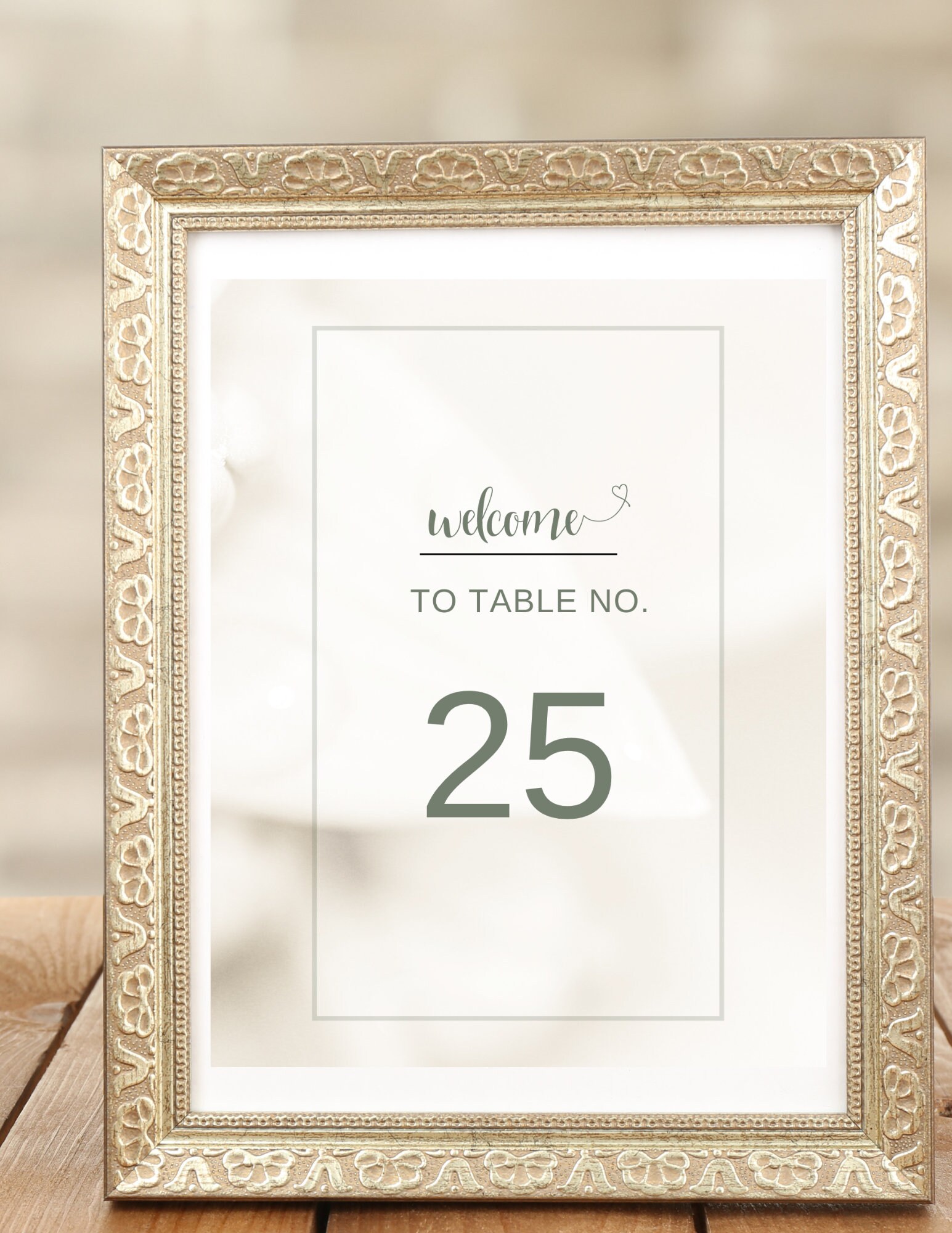 25 Ready-made Table Numbers, Printable Wedding Table Numbers Template ...