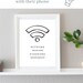 Wifi Sign Editable in Word, Airbnb Wifi Sign, Wifi Password Sign ...
