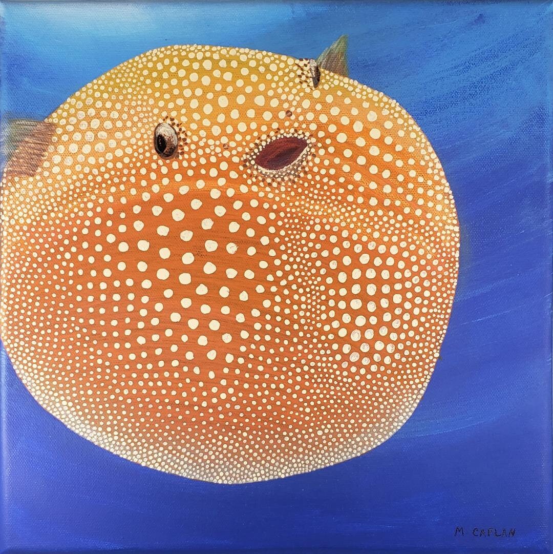 Poster - the Polka-dotted Pufferfish - Etsy UK