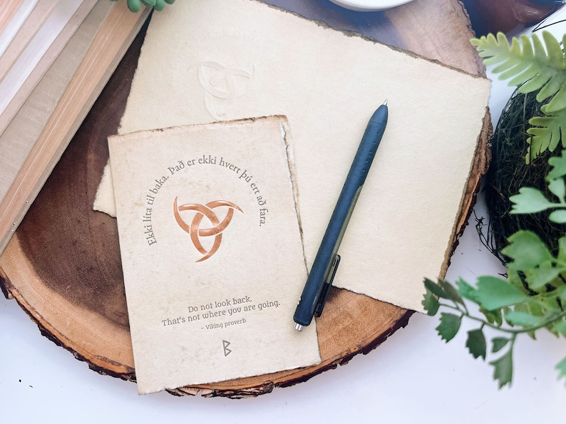 Vikings and Old Norse: JOURNEY Rune, Handcrafted Letterpress Cards With ...