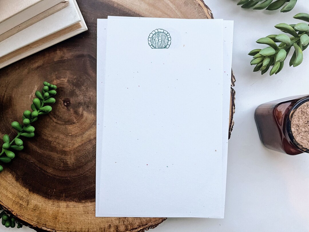 Letterpress Stationary: Green shire Door in Green Ink for Fans of ...