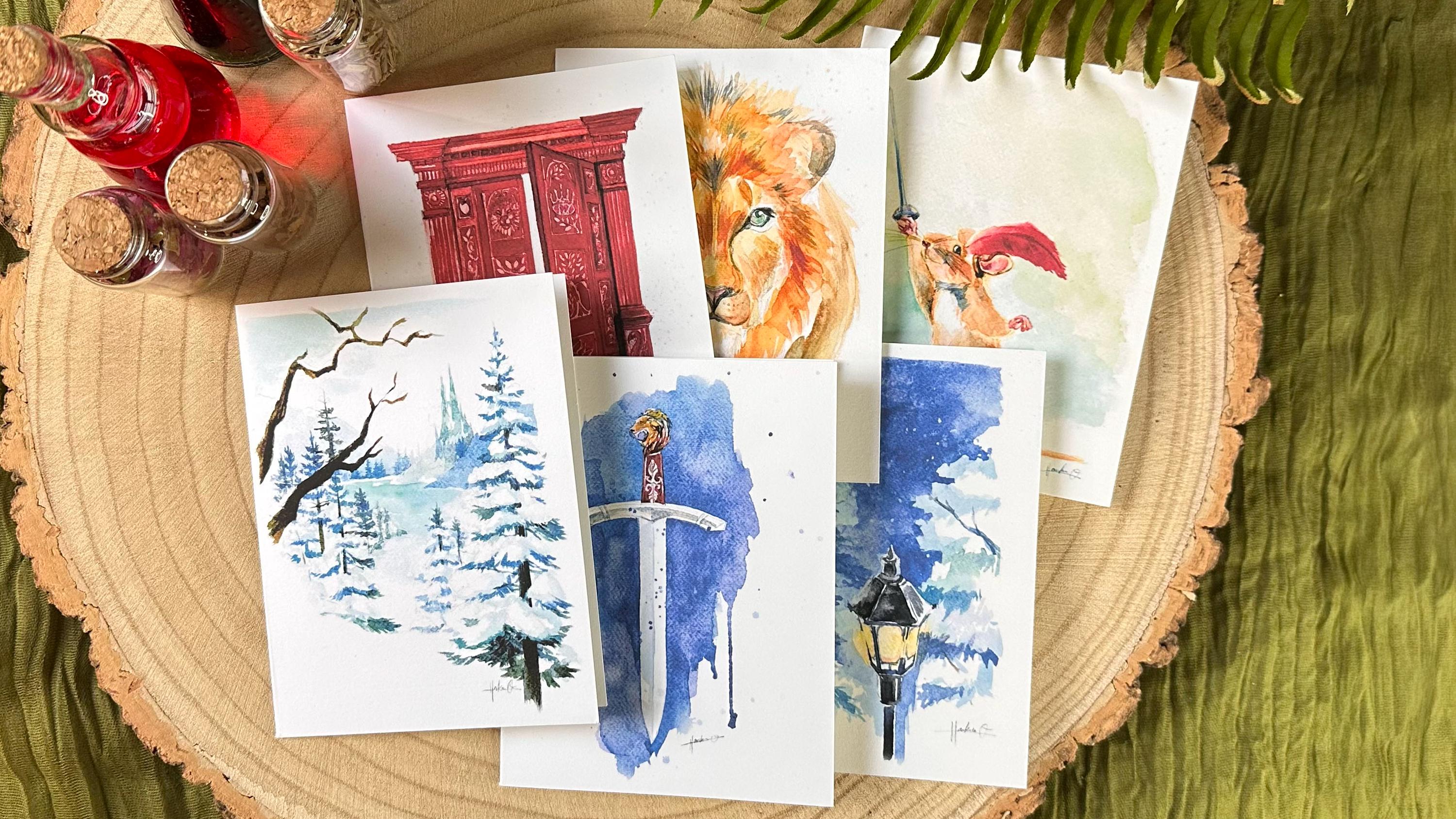 Original Art Narnia-inspired Cards Featuring Artwork Reminiscent of ...