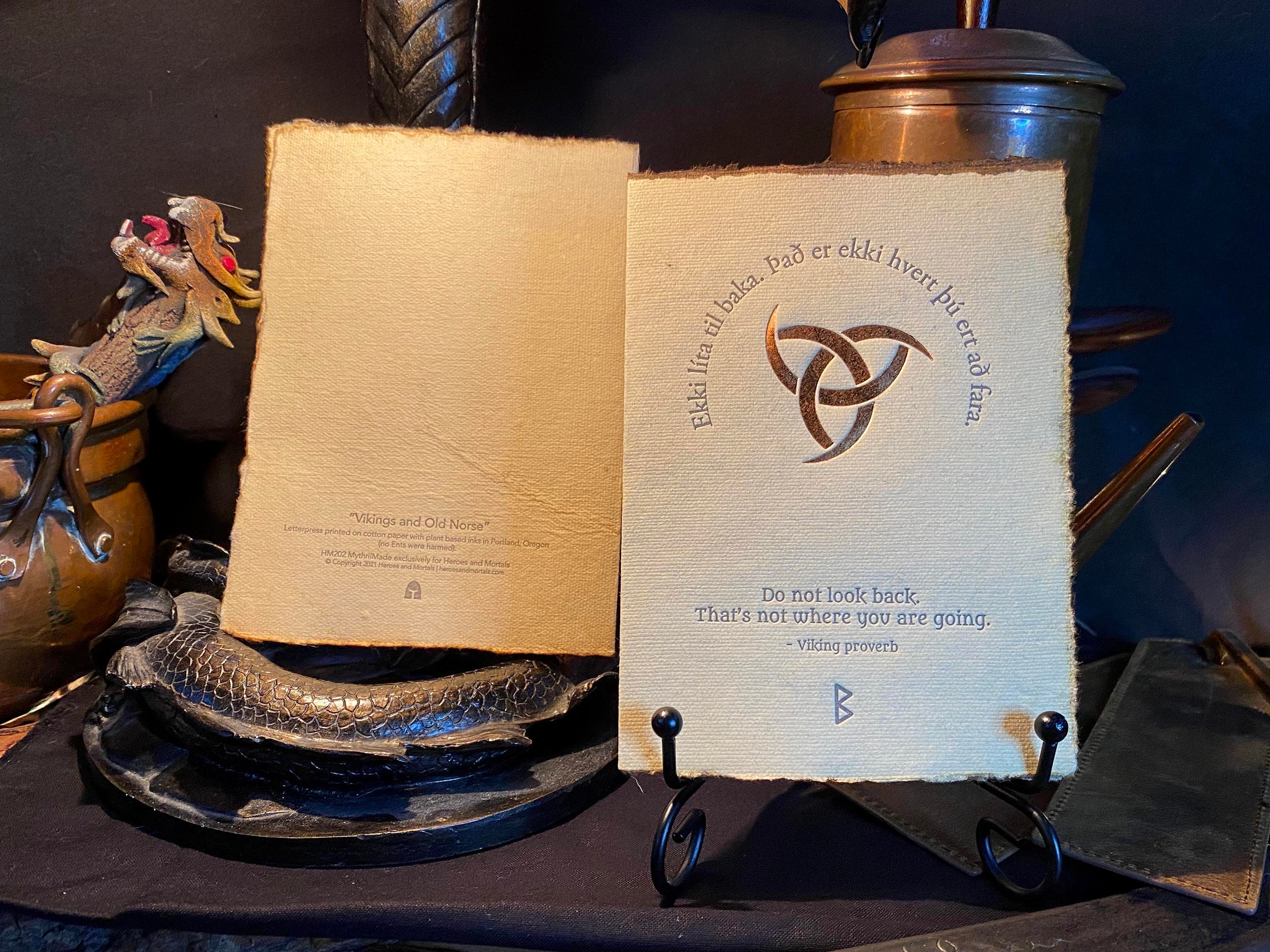 Vikings and Old Norse: JOURNEY Rune, Handcrafted Letterpress Cards With ...