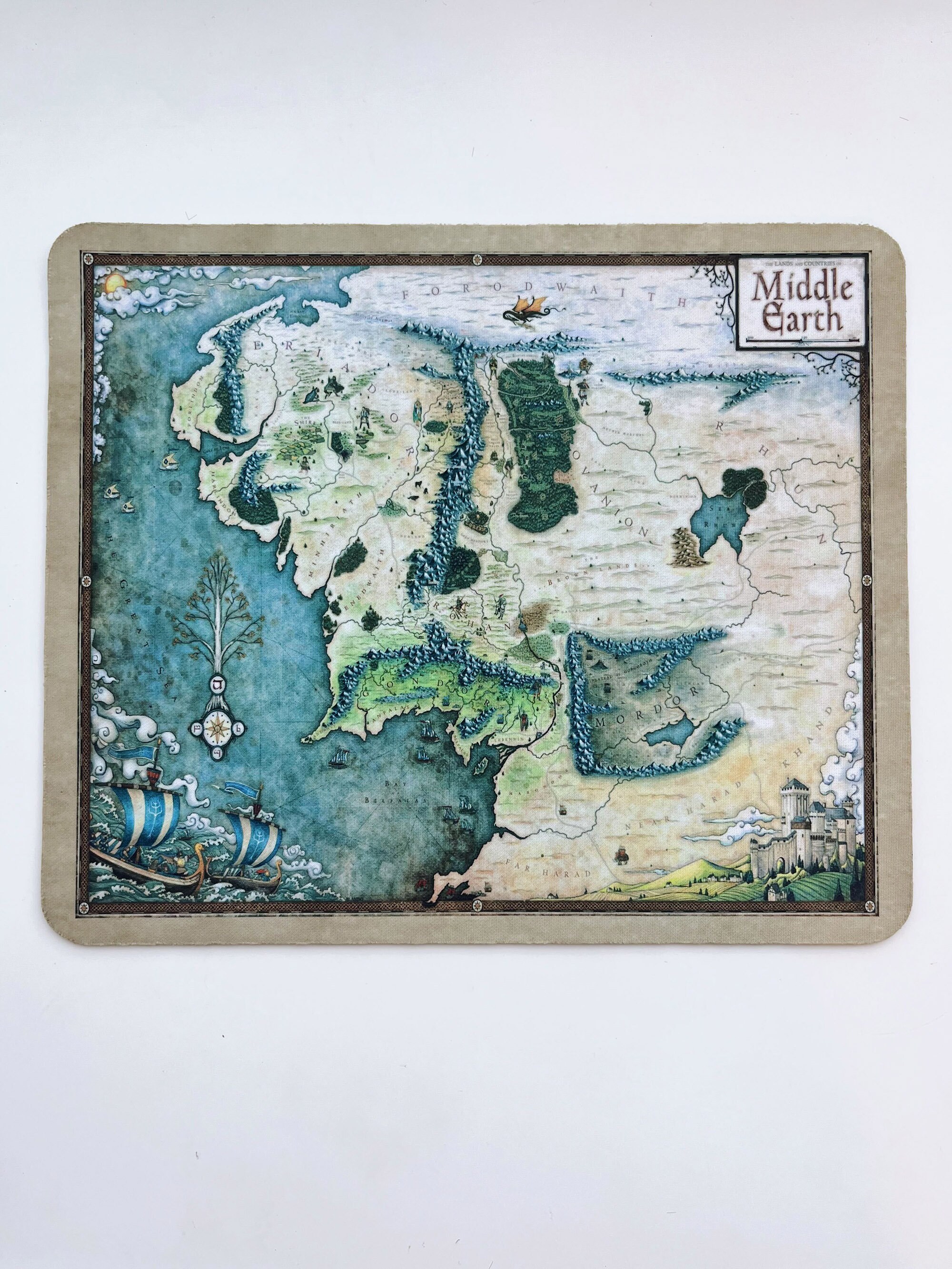 Map of Middle-earth Mousepads - Etsy