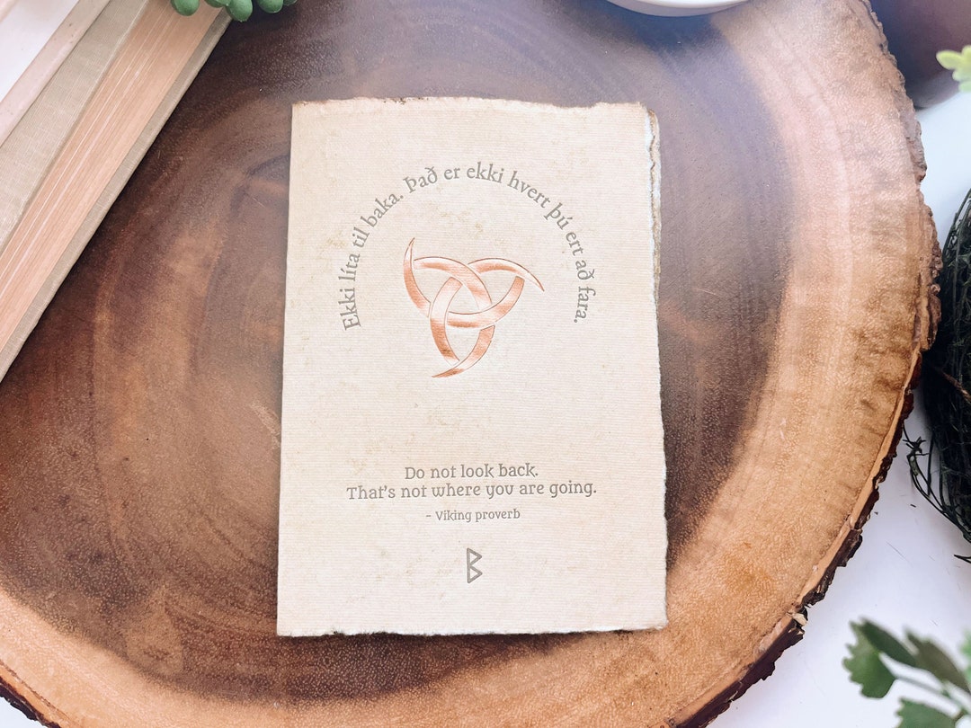 Vikings and Old Norse: JOURNEY Rune, Handcrafted Letterpress Cards With ...