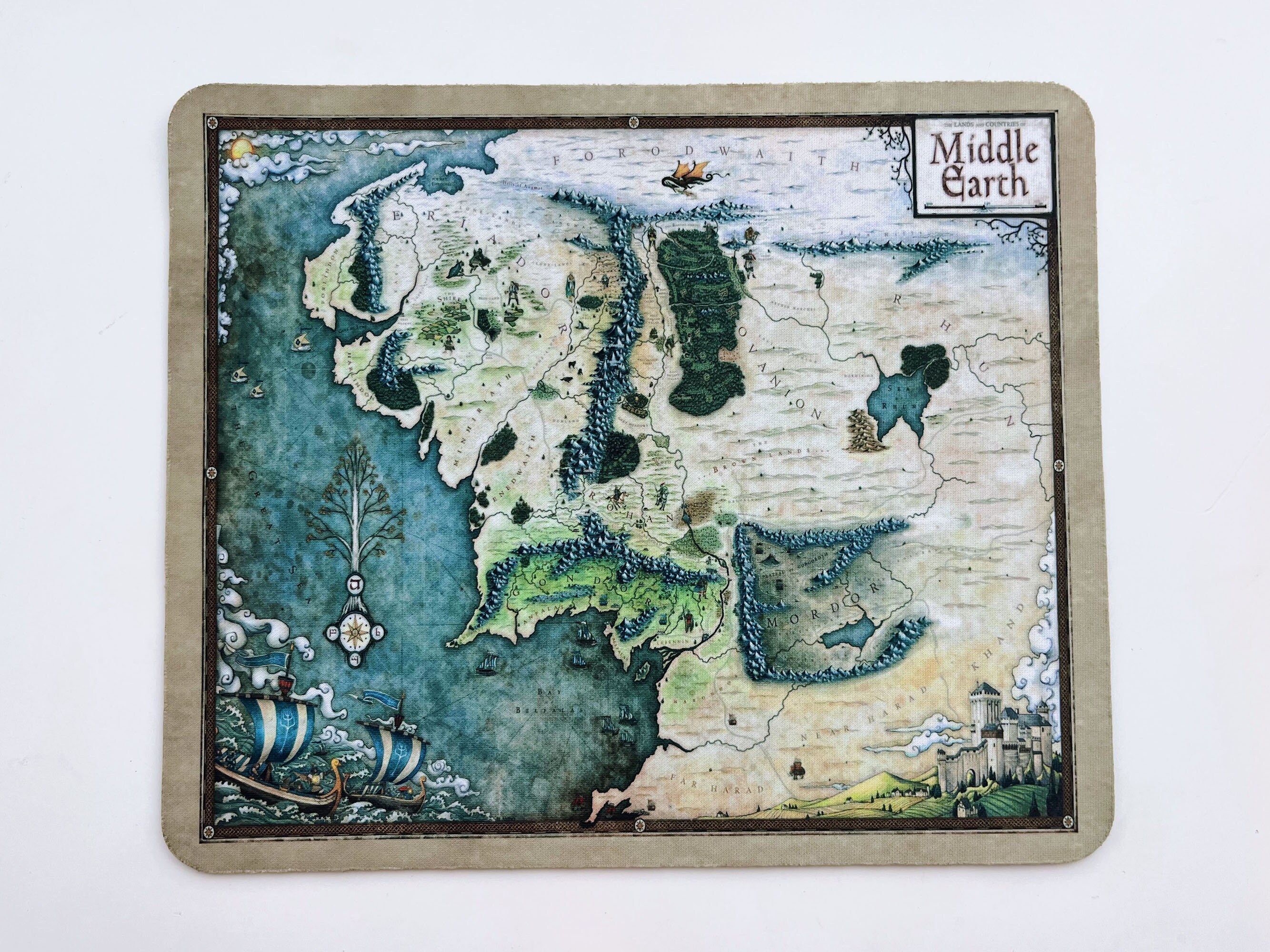 Map of Middle-earth Mousepads - Etsy