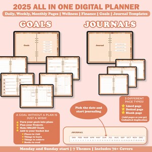 2025 Digital Planner, Dated Digital Planner, Goodnotes Notability ...