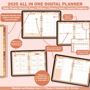 2025 Digital Planner, Dated Digital Planner, Goodnotes Notability ...