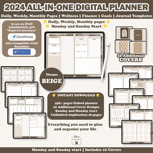 Goodnotes Planner - Etsy