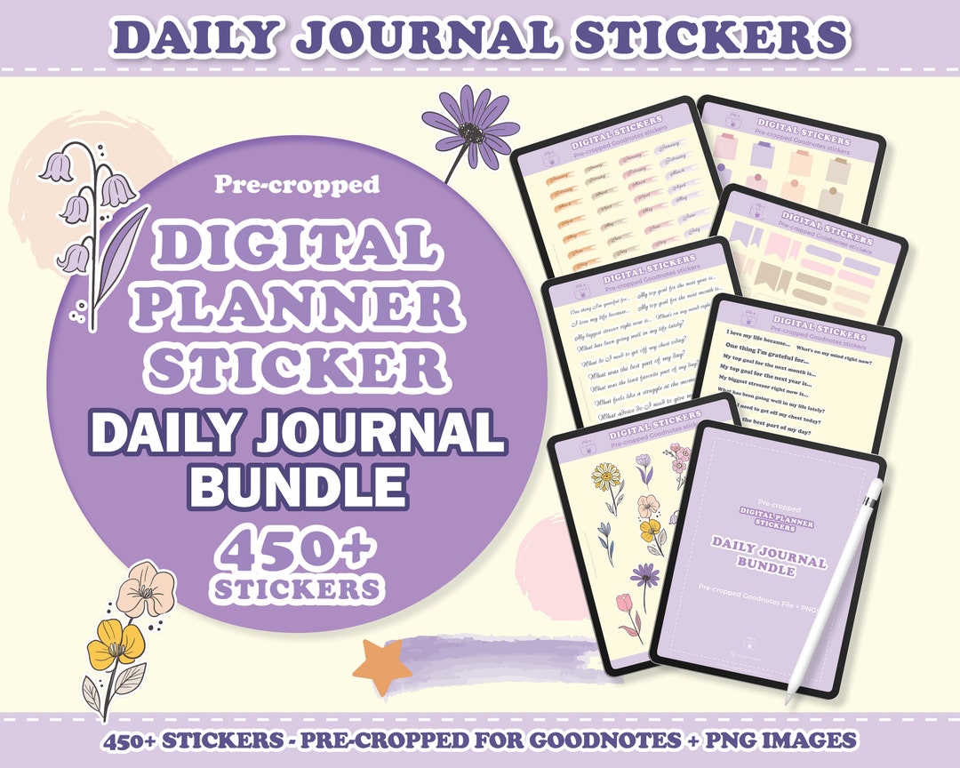 Digital Journal Stickers, Stickers for Journaling, Bullet Journal ...