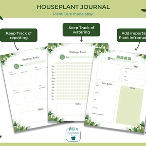 House Plant Journal | Plant Planner Printable | Plant Care Tracker ...