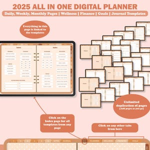 2025 Digital Planner, Dated Digital Planner, Goodnotes Notability ...