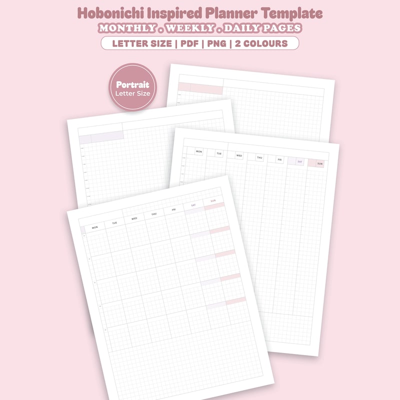 Undated Japanese Planner - Etsy