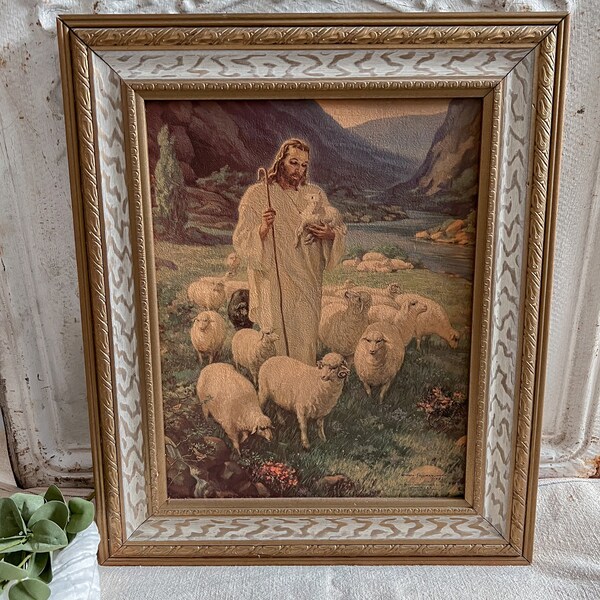 Antique Jesus Frame - Etsy