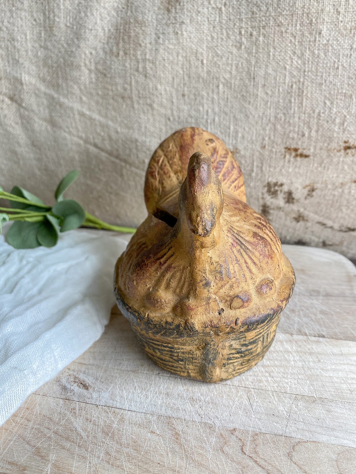 Primitive Mexico Terra Cotta Nesting Hen Bank Figurine / | Etsy