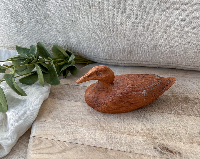 Small Vintage Resin Duck / Duck Decor / Resin Duck / Country Decor ...