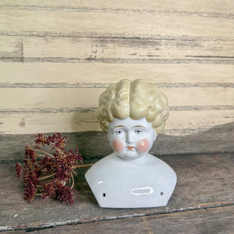 Porcelain Doll Head - Etsy