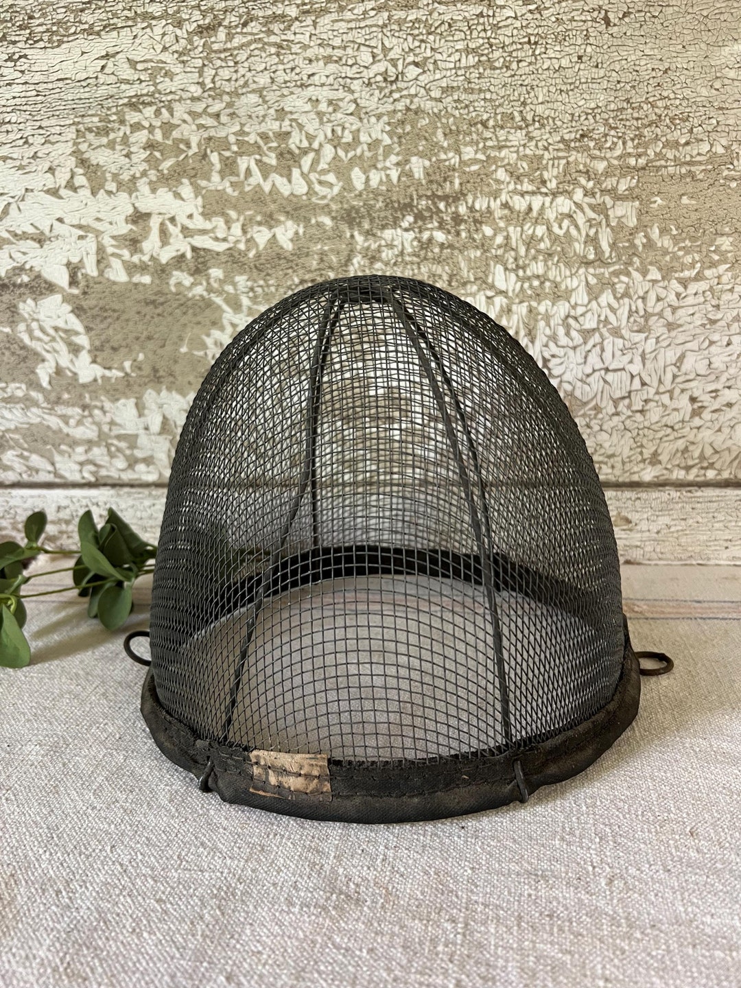 Vintage Wire Colander Top/ Cloche Decor / Vintage Decor / Kitchen Decor ...