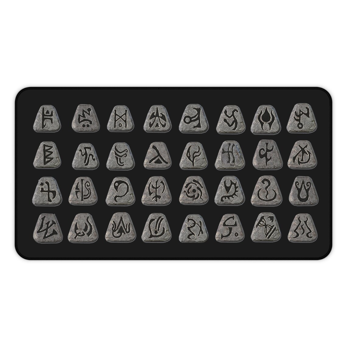 Gamer's Diablo Runes Desk Mat - Antislip Neoprene Workspace Pad - Etsy