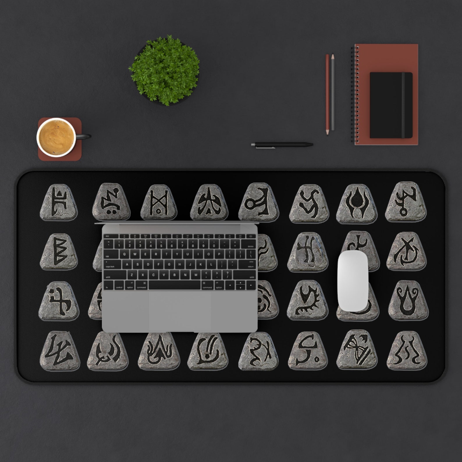 Gamer's Diablo Runes Desk Mat - Antislip Neoprene Workspace Pad - Etsy
