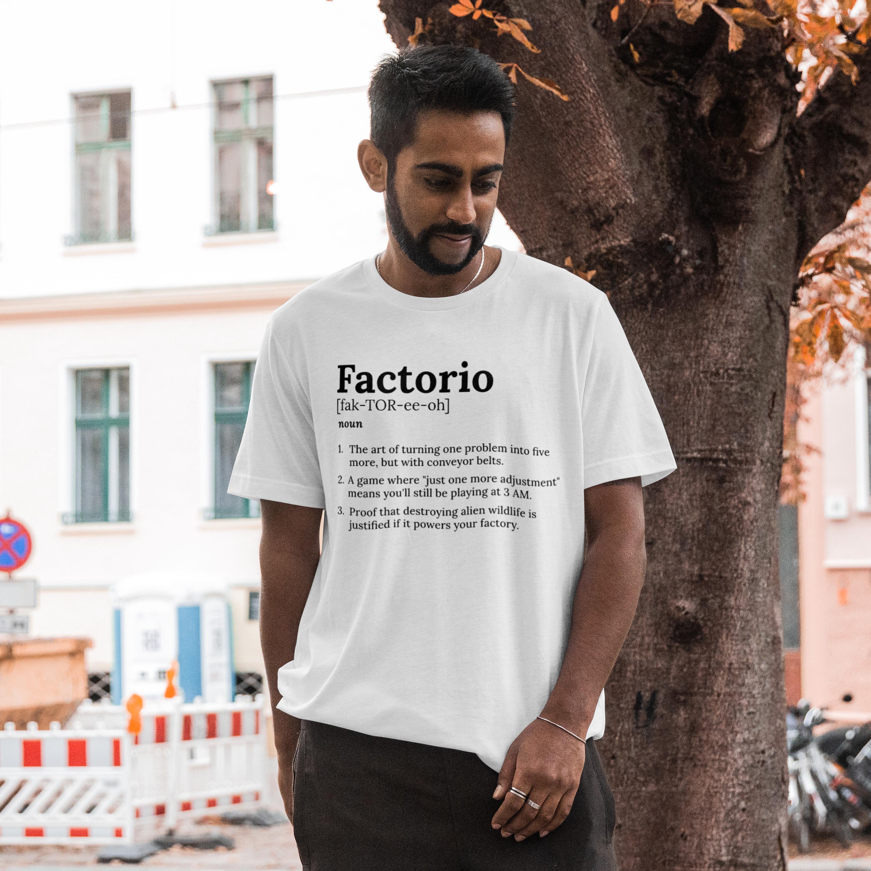 Factorio Game Definition Tee, Gamer T-shirt, Gaming Shirt, Video Game ...