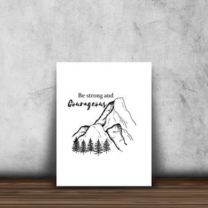 Bible Verse Printable Wall Art Mountains - Etsy