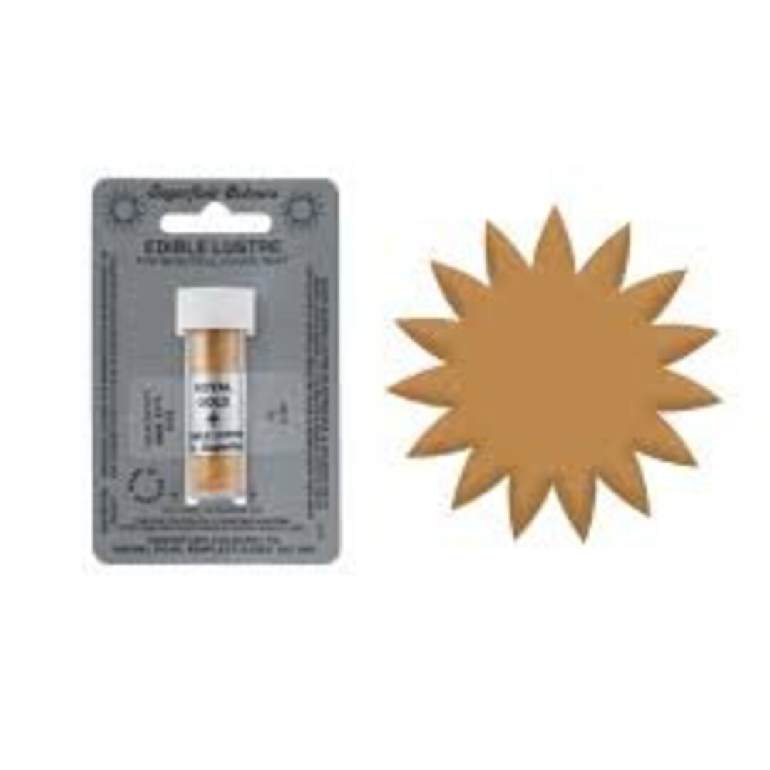 Baking Lustre Edible Cake Powder Royal Gold Sugarflair Edible Lustre ...