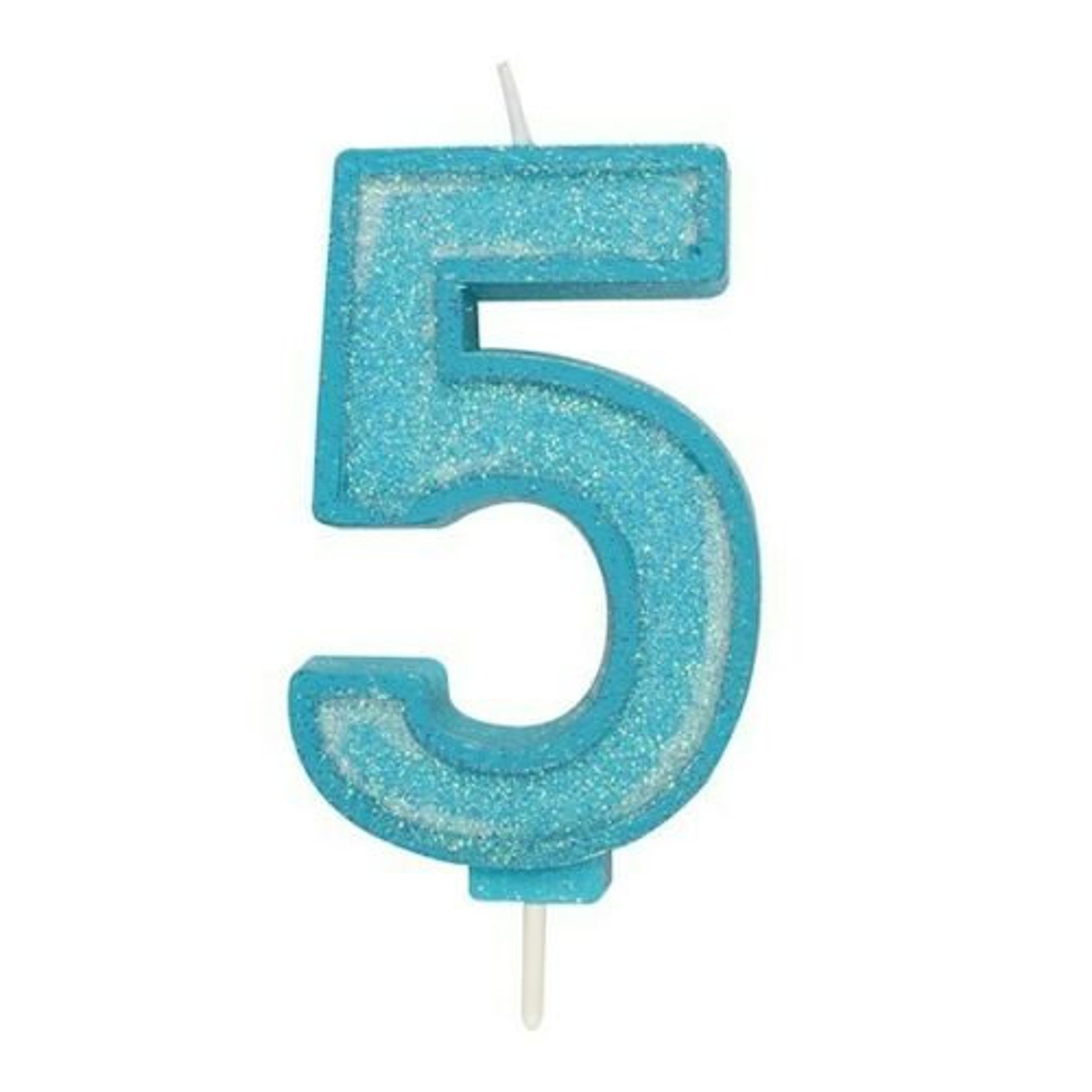 Sparkle Birthday Party Number Cake Candles BLUE 70mm ALL - Etsy