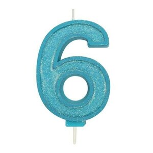 Sparkle Birthday Party Number Cake Candles BLUE 70mm ALL Numbers - Etsy