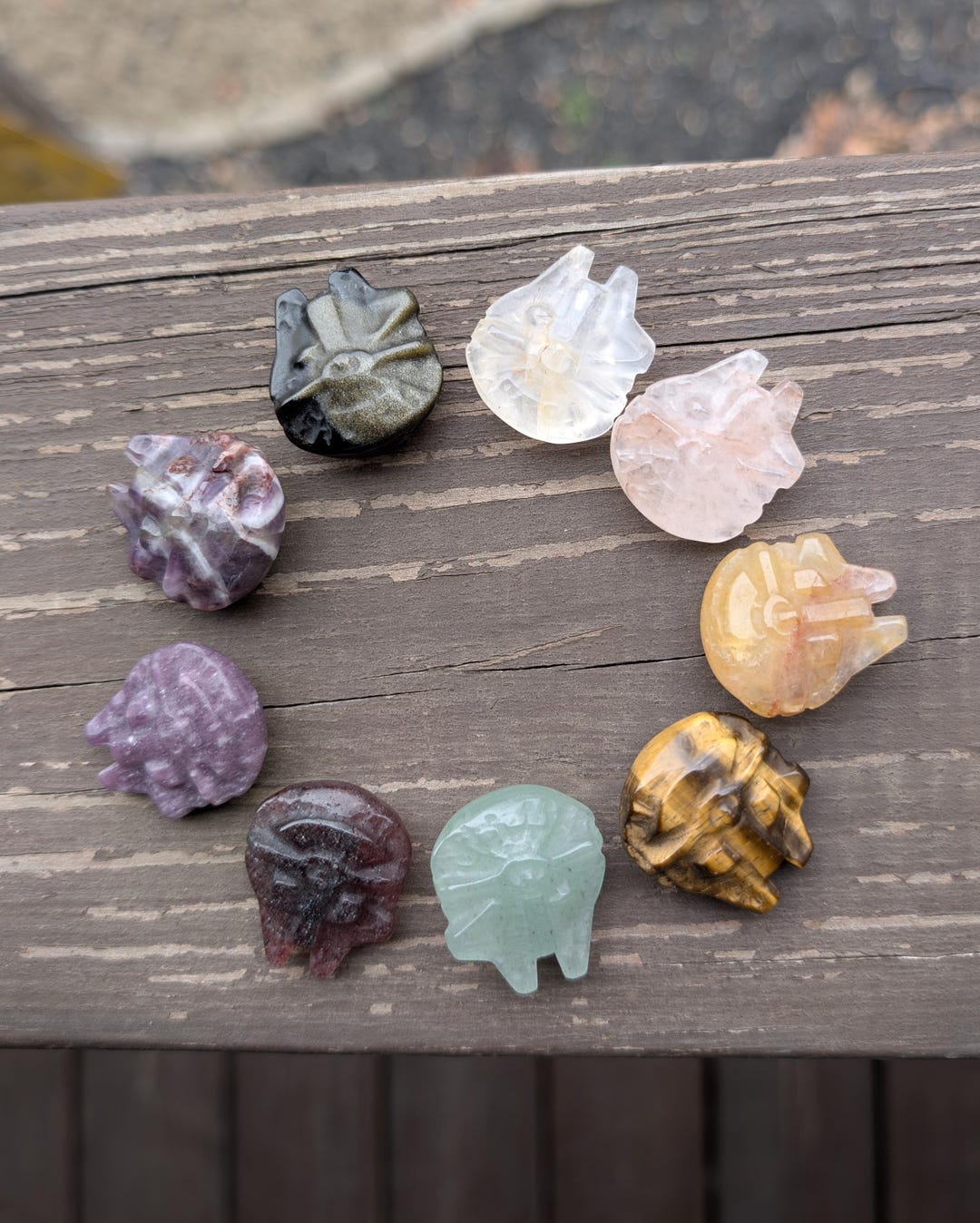 Choose Your Own- Millinium Falcon Crystal Carving - Etsy