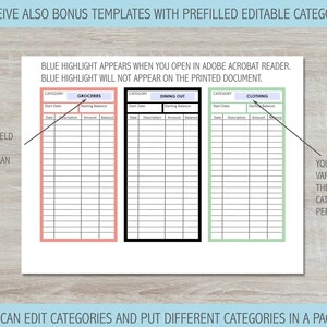 Cash Envelope Inserts, Cash Envelope Tracker, Spending Tracker, Money ...