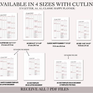 Monthly Budget Planner, Printable, Monthly Bills Tracker, US Letter, A4 ...