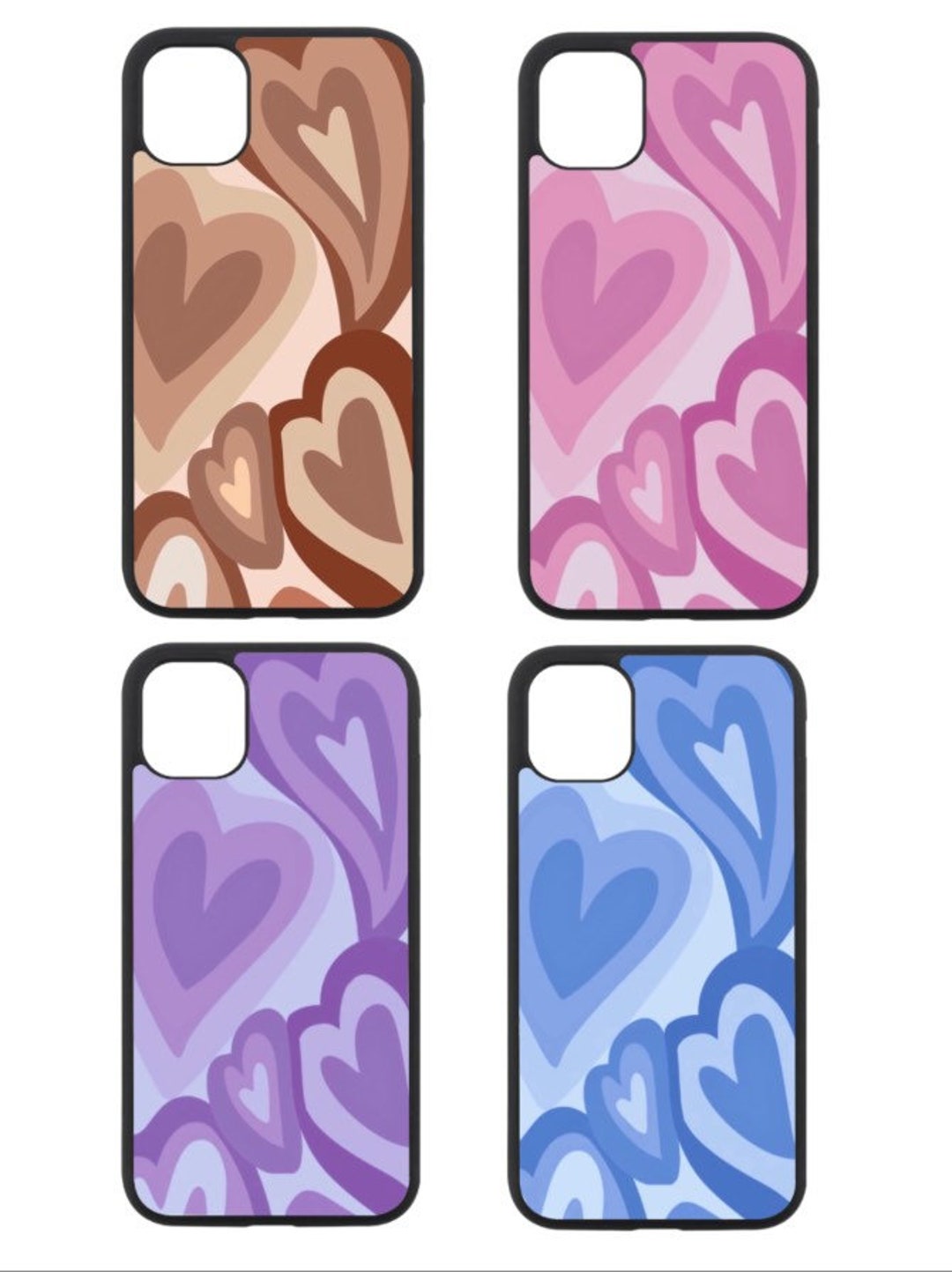 Swirl Hearts Phone Case - Etsy