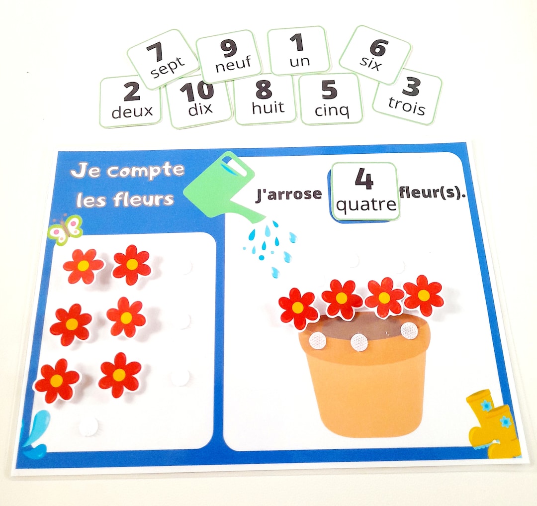 Contar del 1 al 10 Contar del 1 al 10 Aprender los números - Etsy México