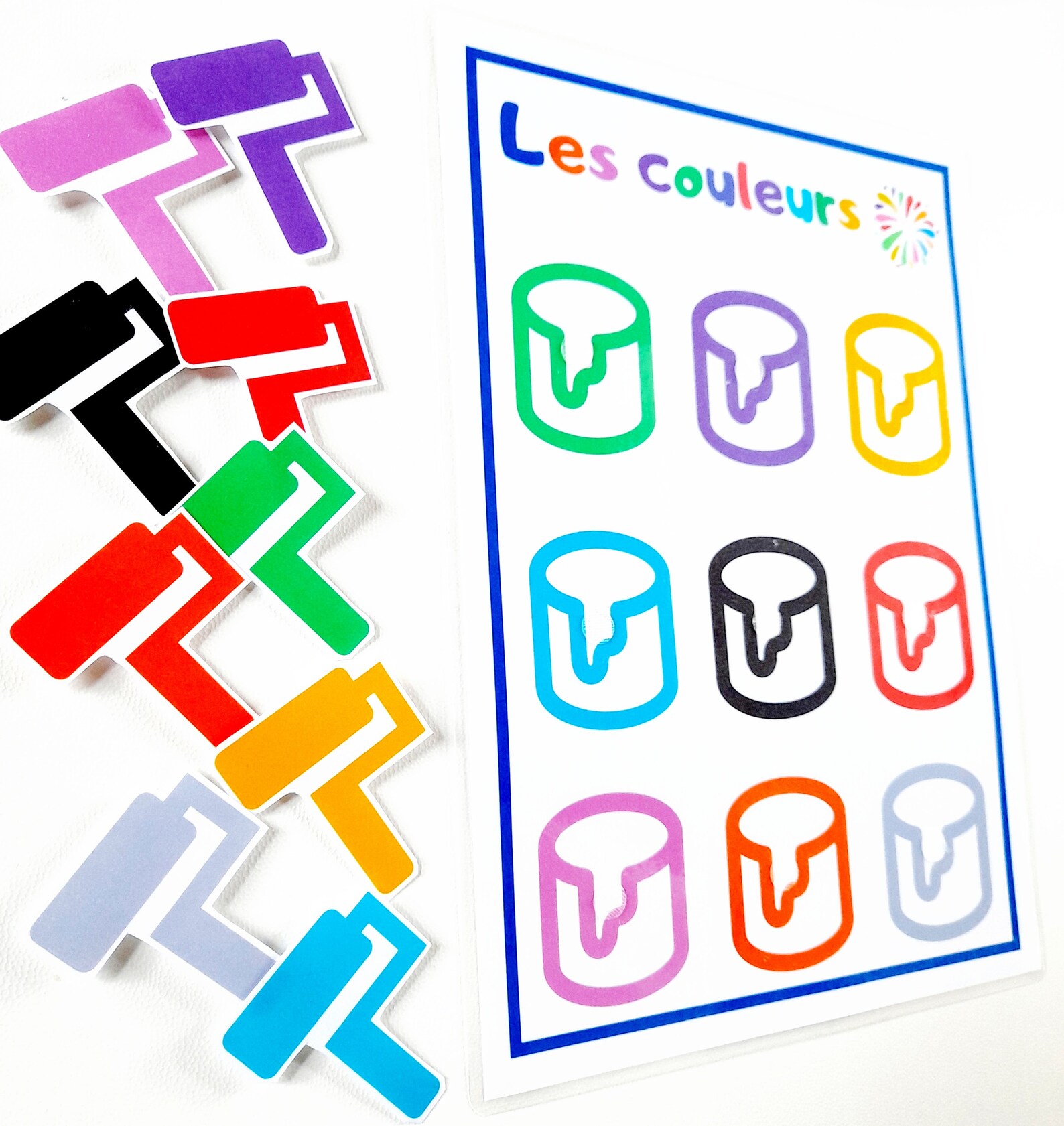 Jeu des couleurs, Apprendre les couleurs, Activités Maternelle, Jeu ...
