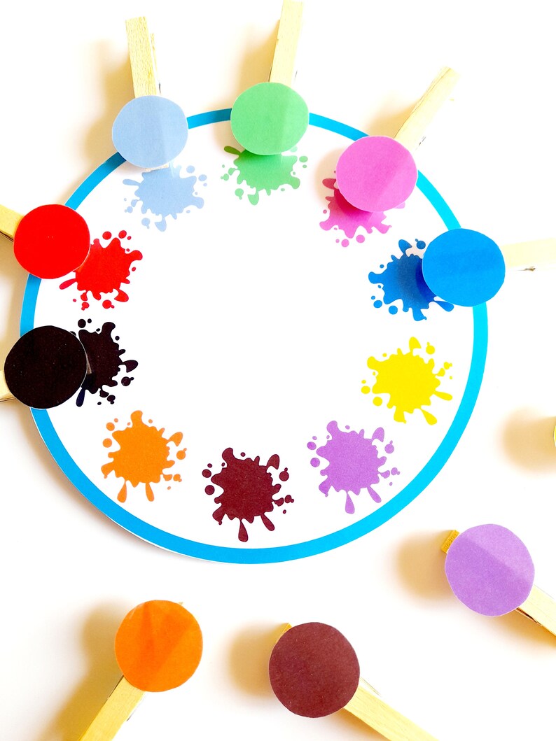 Jeu Des Couleurs Apprendre Les Couleurs Activités - Etsy