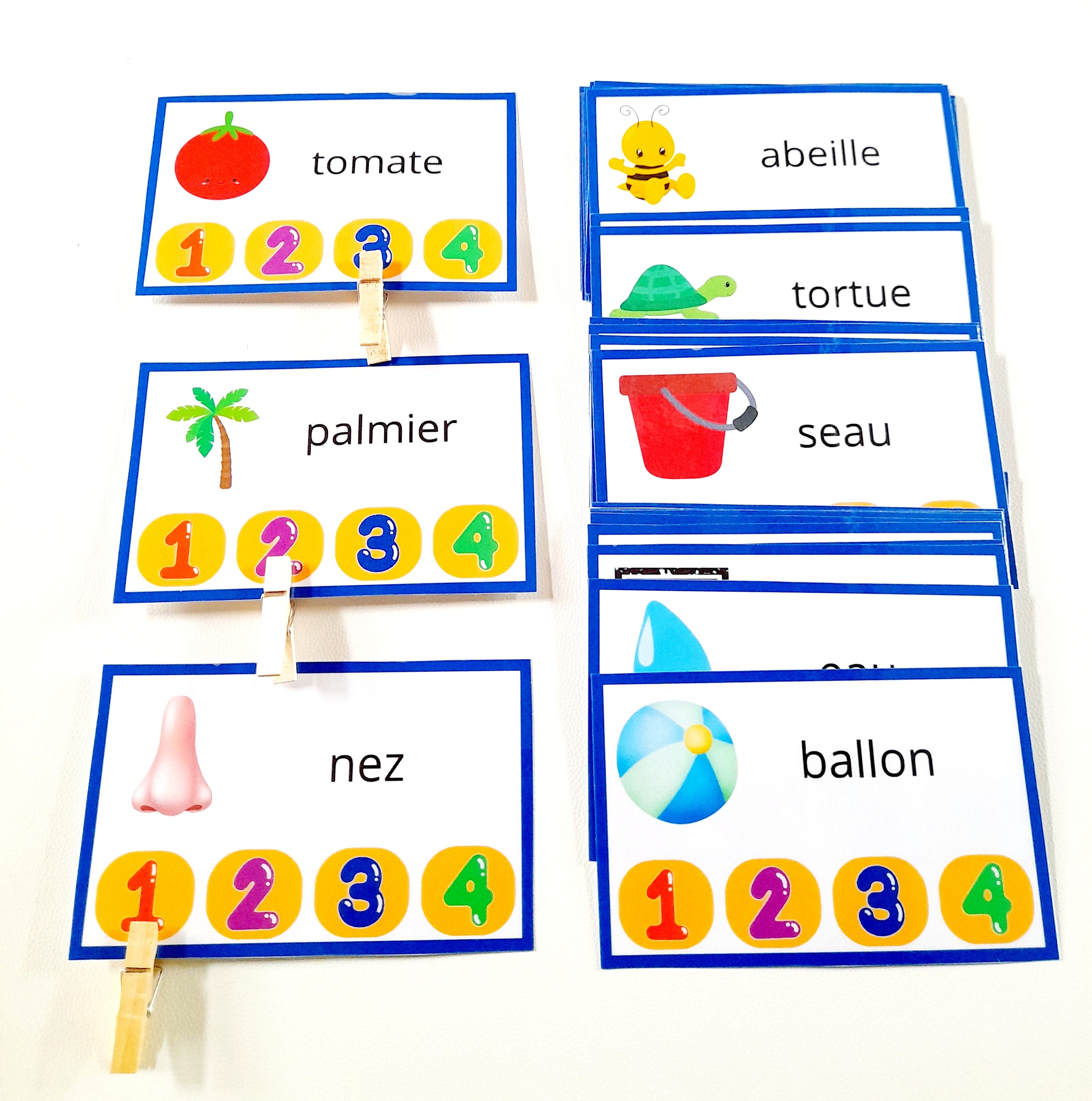 Syllables Game, Learn to Read, Clip Game, Learn French, Syllables ...