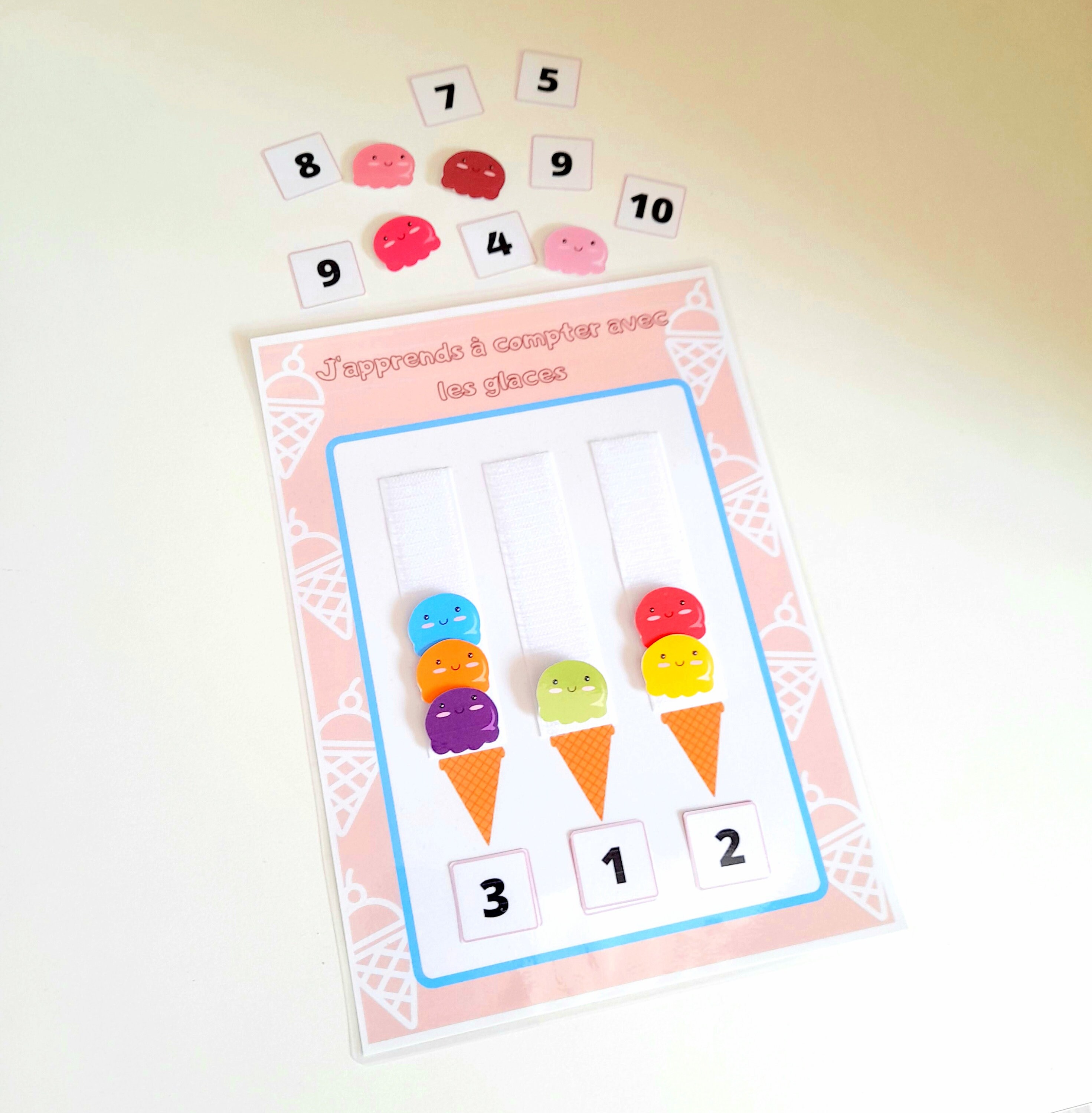 Apprendre à compter de 1 à 10, jeu éducatif à imprimer - Etsy France
