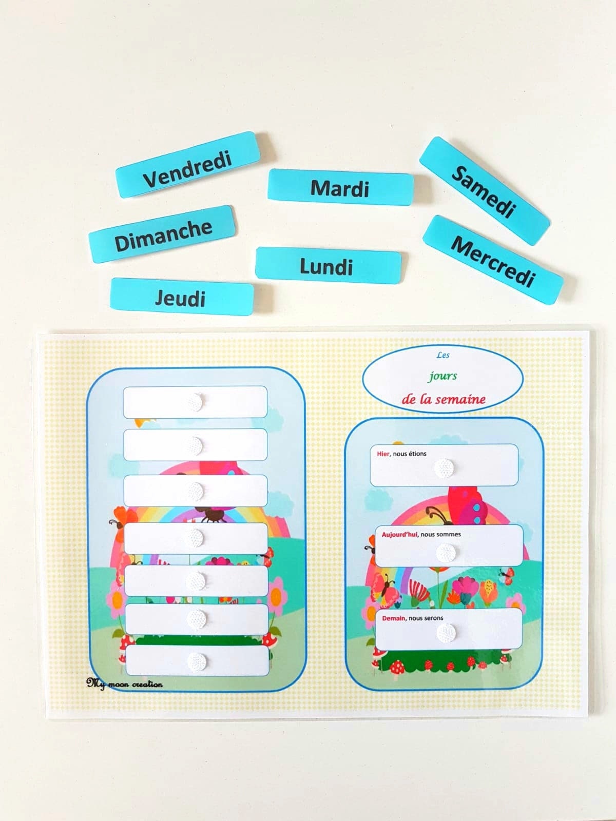 Tableau Imprimable Des Jours De La Semaine
