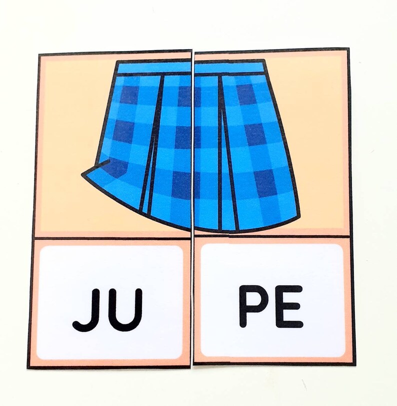 Syllable Game, Letter Game, French Word Game, Syllable Activity Game ...