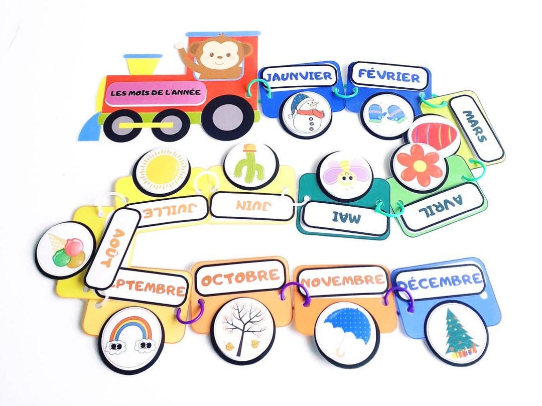 Train the Months of the Year and the Seasons, Learn the Months of the ...