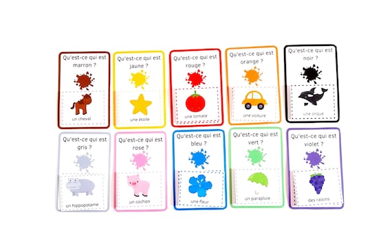 Jeu Des Couleurs Apprendre Les Couleurs Activités - Etsy