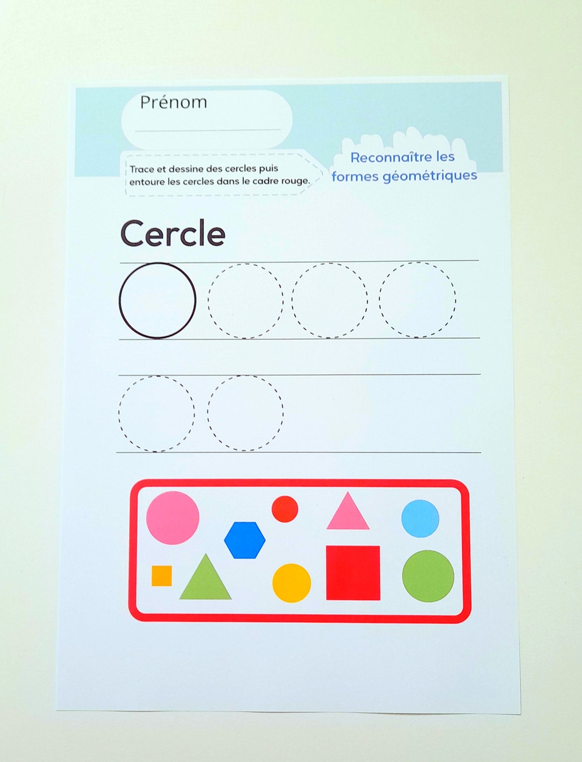 Fiches Des Formes Géométriques Reconnaitre Les Formes Fiches | Etsy