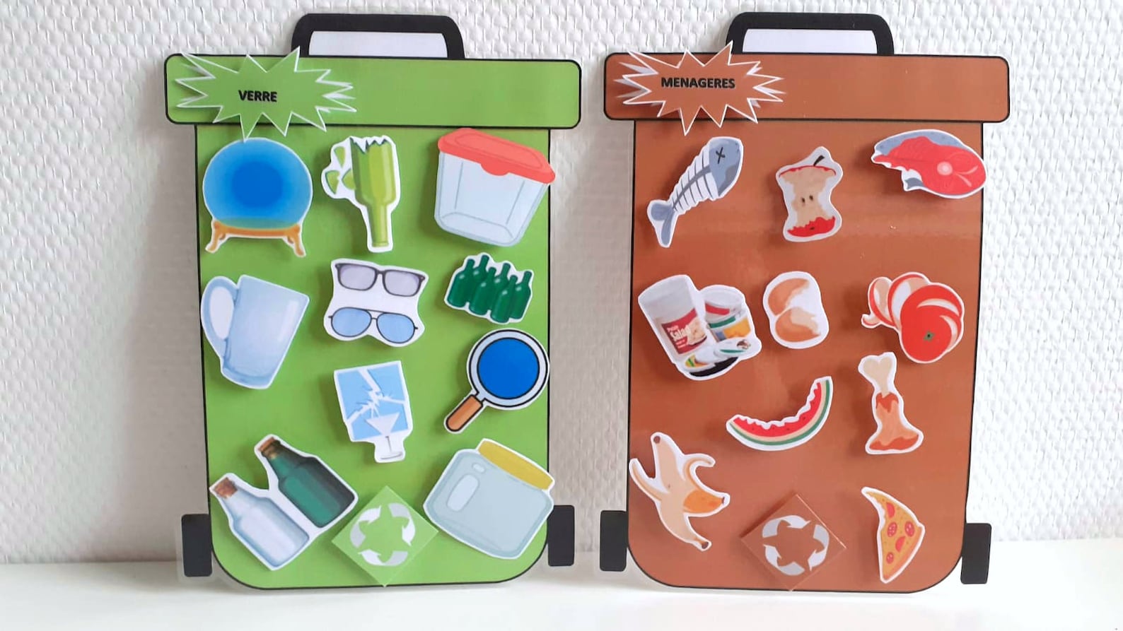 Tri sélectif et Pédagogie Montessori, Activité trier les déchets, Jeu ...